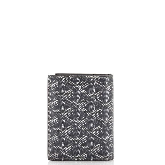 Goyard | Bags | Goyard Vertical Bifold Wallet Coated Canvas Medium Gray ...